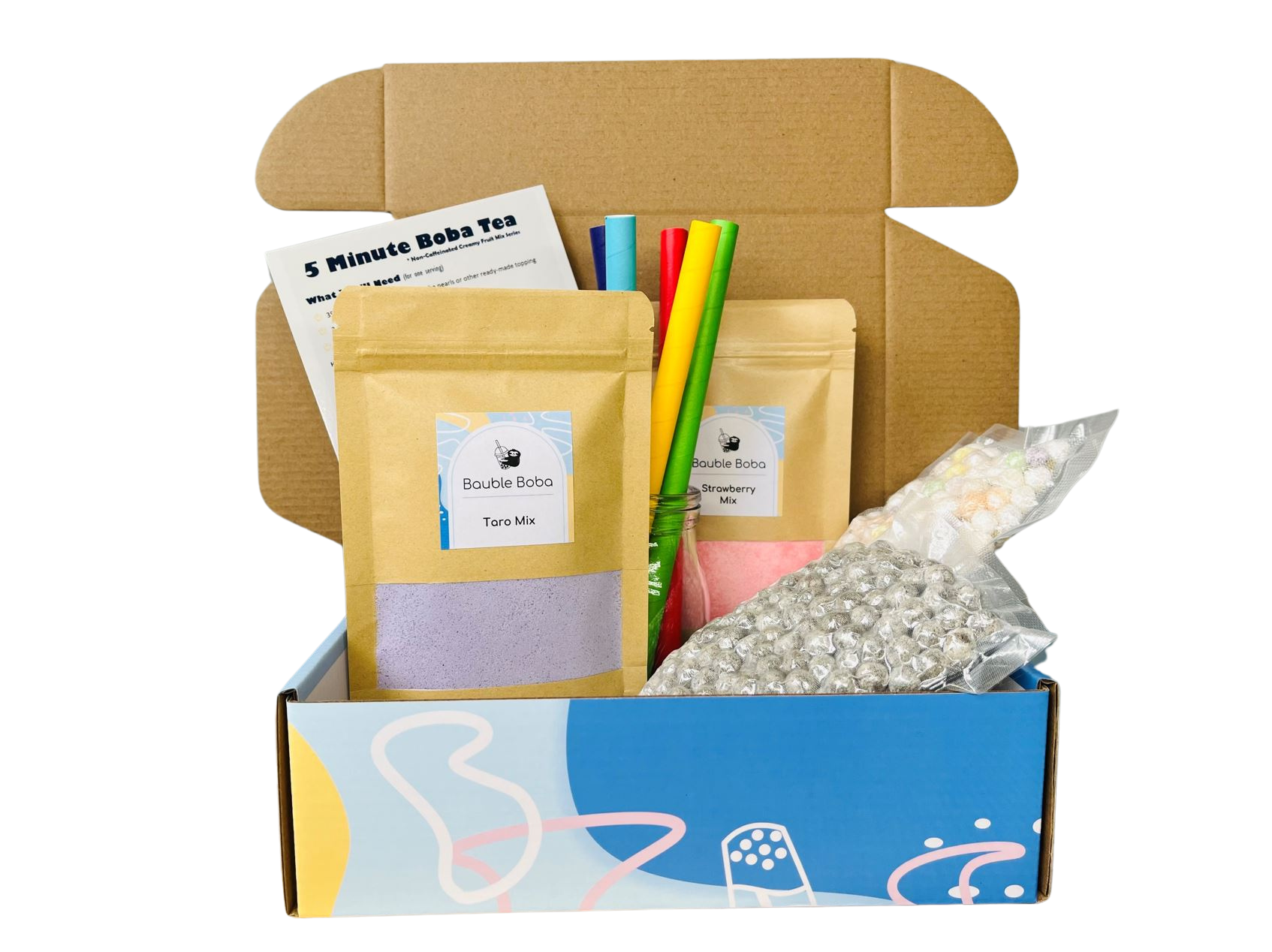 Creamy Fruit 5 Min Bubble Tea Kit [6-8 Pack | 2 Flavours] – Bauble Boba