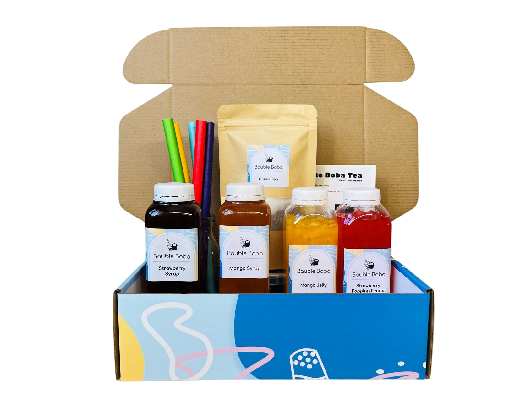 Fruit Tea 5 Min Bubble Tea Kit [12-15 Pack | 2 Flavours] – Bauble Boba