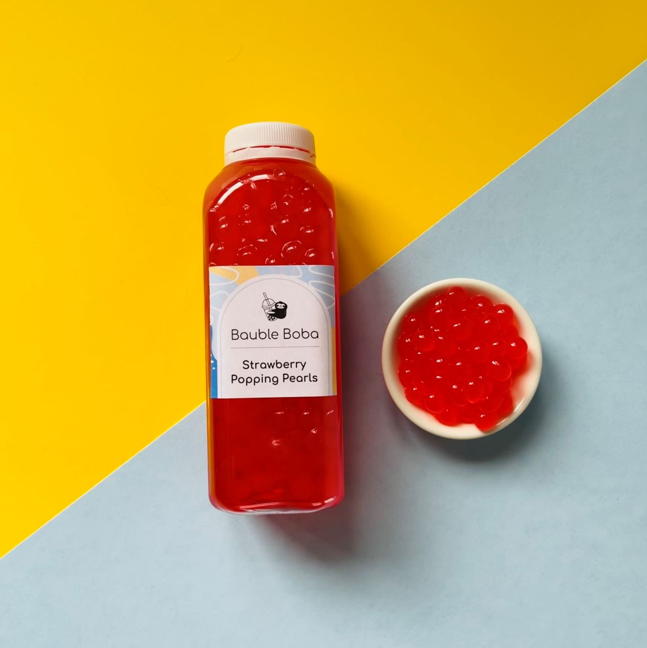 Strawberry Popping Boba – Bauble Boba